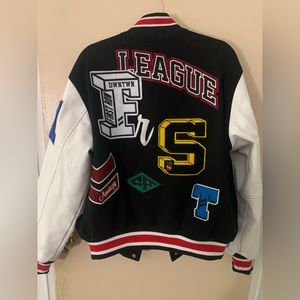 Jackets & Coats | Multicolored Varsity Bomber Jacket With Patches ...
